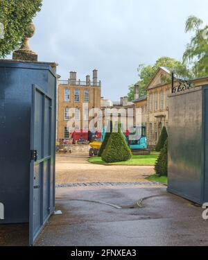 Aynhoe Park estate, undergoing renovations, December 2022 Stock Photo ...
