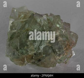 Detail of green Fluorite mineral Stock Photo - Alamy