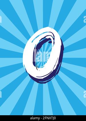 Number inside a blue radial pattern. great for backgrounds or ...