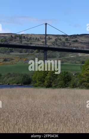 Erskine, Renfrewshire, Scotland. 18 May 2021. The Erskine bridge over ...