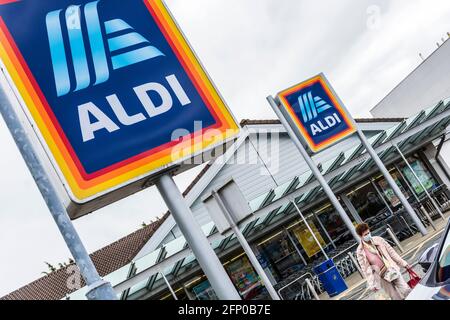 Aldi store, supermarket shop in Letterkenny, County Donegal, Ireland ...