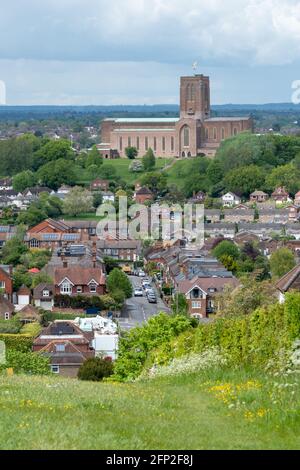 View of the Guildford Cathedral Stock Photo - Alamy