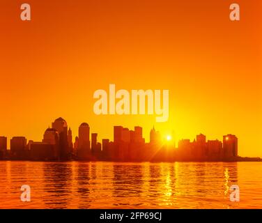 2005 HISTORICAL FINANCIAL DISTRICT DOWNTOWN SKYLINE HUDSON RIVER ...