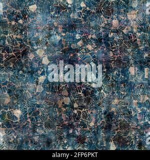 Seamless elegant mixed media pattern in navy, blue, pink, and cream ...