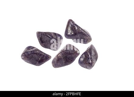Natural mineral stone cordierite gemstone, geological collection raw ...
