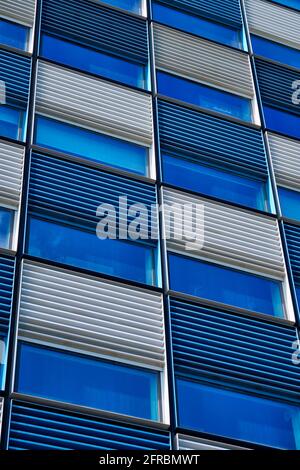 Modern building facade with widnows close up Stock Photo - Alamy
