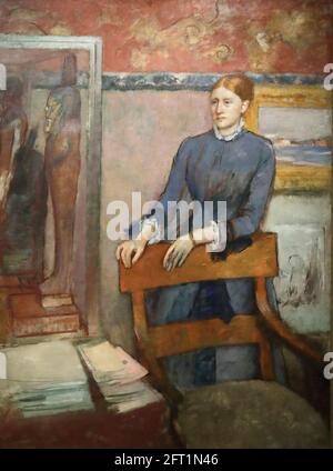 This study by Edgar Degas, a French Impressionist artist, showcases his ...