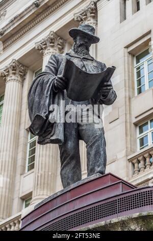 Statue of James Henry Greathead inventor of the Greathead Tunneling ...