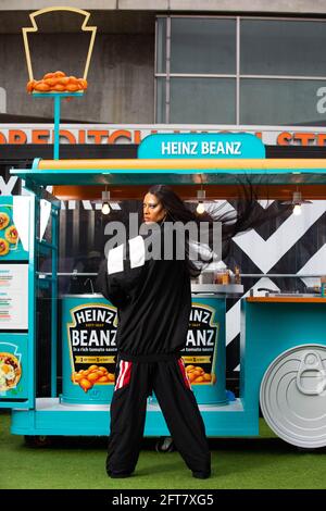 EDITORIAL USE ONLY Drag Race UK alumni, Cheddar Gorgeous in the window ...