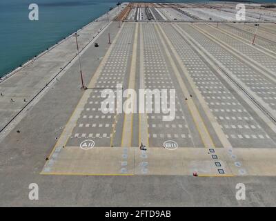 Lamu. 16th May, 2021. Aerial photo taken on May 16, 2021 shows an ...