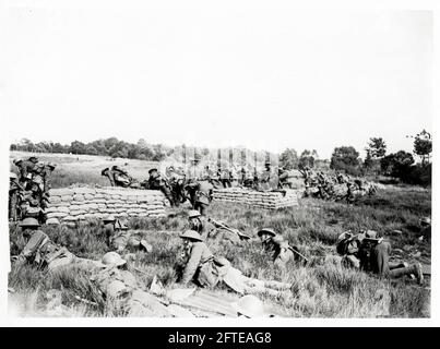 A World War One training trench where soldiers trained in trench ...