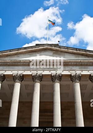 The colonnade of the main building of University College London ...