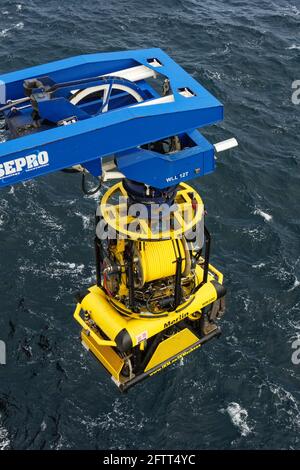 An Observation class ROV installed on an Anchor Handling Vessel (AHV ...