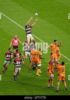 Leicester Tigers' Hanro Liebenberg during the Gallagher PREM match at ...