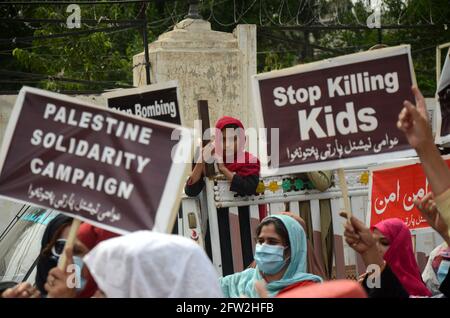 Peshawar, Pakistan. 20th May, 2021. Supporters of the Pakistan Muslim ...