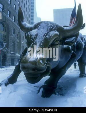 2006 HISTORICAL SNOW COVERED CHARGING BULL STATUE (©ARTURO DI MODICA 1989) BROADWAY FINANCIAL ...