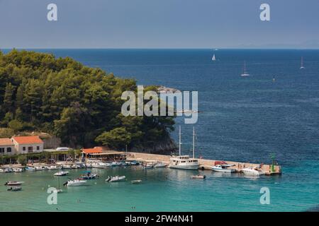 Zuljana bay on peninsula Peljesac, Dalmatia, Croatia Stock Photo - Alamy