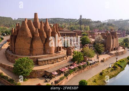 Aerial view of Dongfengyun park in Mile, Yunnan - China Stock Photo - Alamy