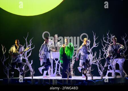 Singer Katerina Pavlenko performs with the band "Go A" (Ukraine) at The ...