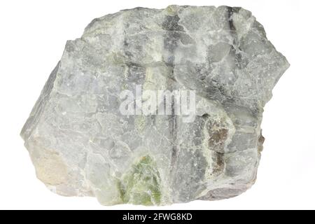 Scottish marble from Torrin, Isle of Skye isolated on white background ...