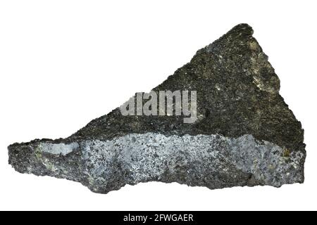 valleriite from Little Chief Mine, Yukon, Canada isolated on white ...