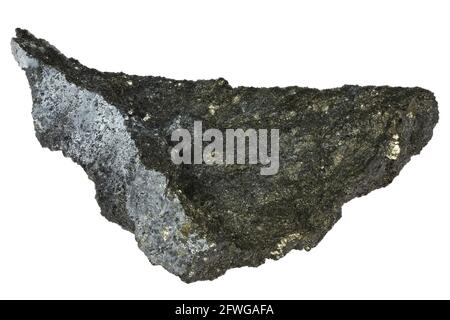 valleriite from Little Chief Mine, Yukon, Canada isolated on white ...
