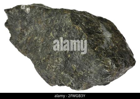 raw sphalerite ore (zinc blende) cutout on white background Stock Photo ...