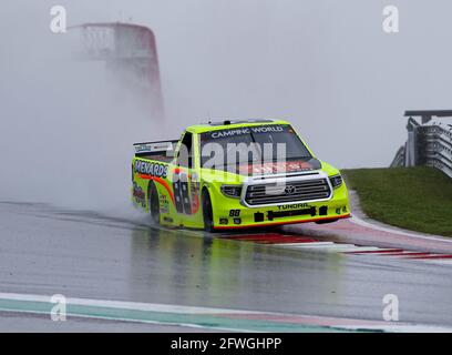 Matt Crafton (88) during qualifying for a NASCAR truck series auto race ...