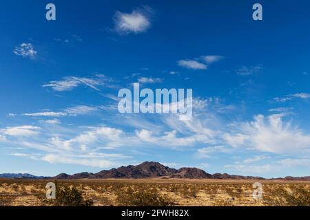 Mojave desert landscape - California USA Stock Photo - Alamy