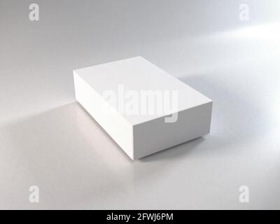 Realistic Long Box Packaging Mockup Template Stock Photo - Alamy