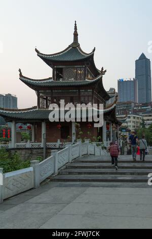 Guiyang, Guizhou financial city city city scenery morning light Stock ...
