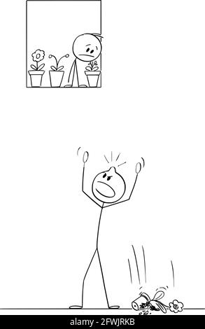 angry cartoon flower Stock Vector Image & Art - Alamy