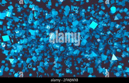 Abstract background colorful basic geometry shape with 3d effect ...