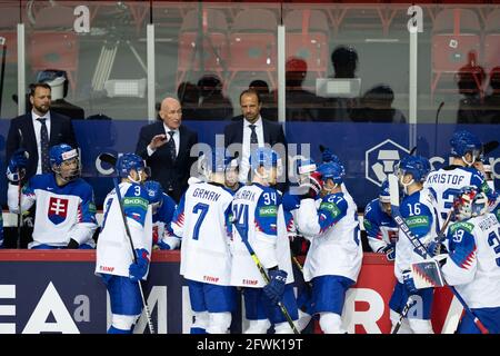Riga, Olympic Sports Centre, Great, UK. 23rd May, 2021. vs Slovakia ...