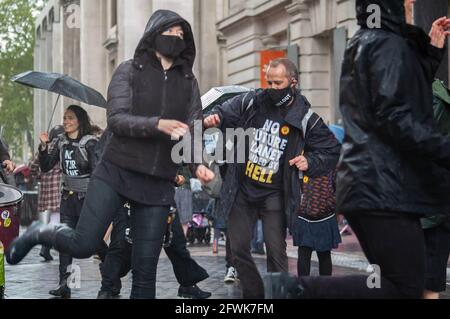 London, England. 23rd May, 2021. Protesters at the Solidality with ...