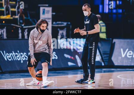 Bilbao, Basque Country, SPAIN. 23rd May, 2021. Players waiting for the ...