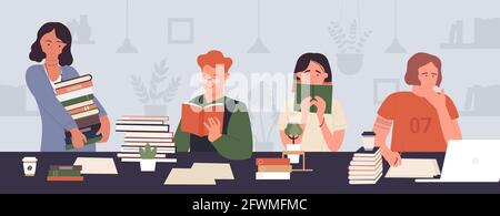 Vector illustration of the people working together as a team. Creative ...