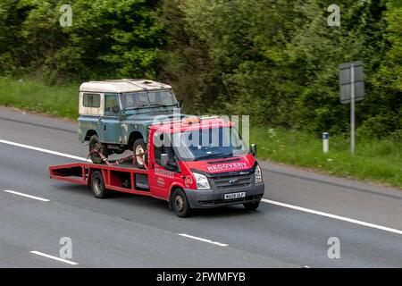 Ford Transit 100 T350ef Rwd red High Roof Panel Van; Haulage delivery ...