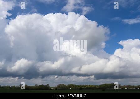 Big forming cloud formations before a storm Stock Photo - Alamy