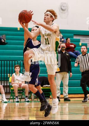 Basketball action with Timberlake vs Lakeland High School in Rathdrum ...
