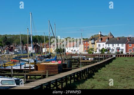 The village of Rowhedge, on the River Colne, Essex, England UK Stock ...