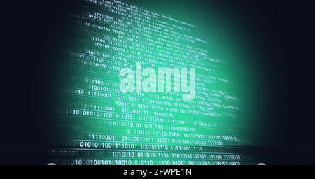 Composition of binary coding processing ove computer circuit board ...