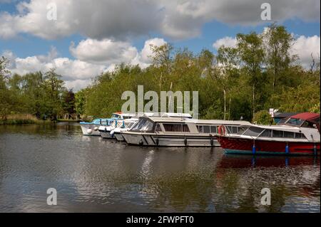 Womack staithe water and Ludham Stock Photo - Alamy
