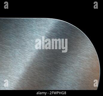 Metallic gradient fill with border, chamfer. Curvilinear shiny ...