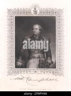 Major-General Sir Archibald Campbell, British soldier, c1830 (c1857 ...
