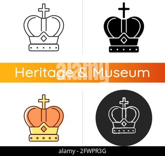 Royal Crown Exhibit Icon Stock Vector Image & Art - Alamy