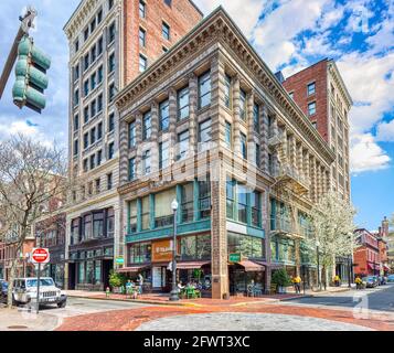 Tilden-Thurber Building, 292 Westminster Street Stock Photo - Alamy