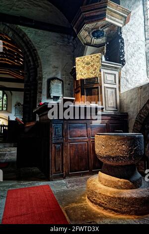 Clodock church, dedicated to St Clydawg, King of Ewias, who was ...