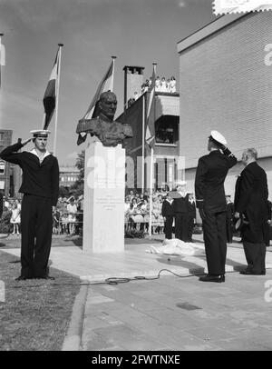 Unveiling statue of Karel Doorman in Rotterdam Annotation: sculptor W.A ...