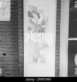 Design wall painting of Op de Laak, May 16, 1969, The Netherlands, 20th ...